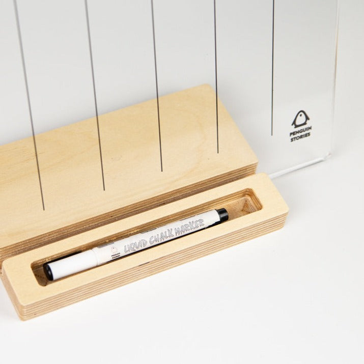 WEEKLY Acrylic Desk Planner with Wooden Stand – MINDFUL WILLOW